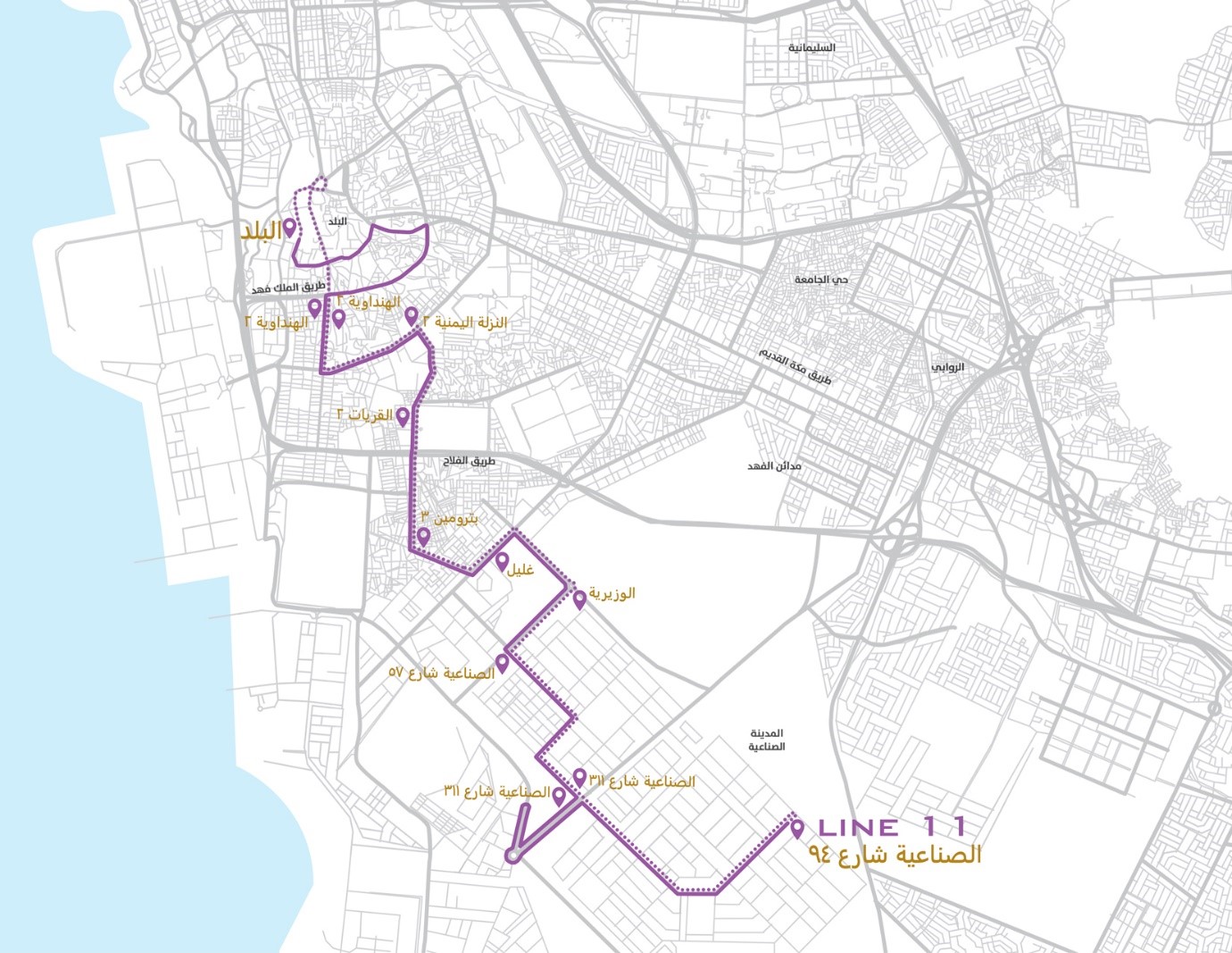 Jeddah Transport Company | Current Bus Service