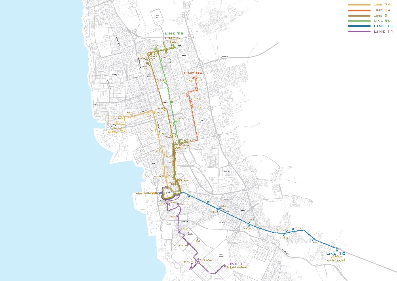 Jeddah Transport Company | Current Bus Service